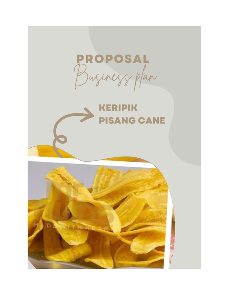 Proposal Keripik Pisang Cane | PDF