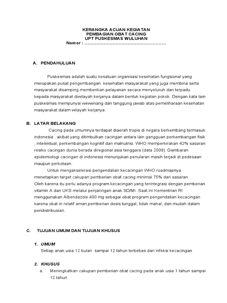 Kak Kecacingan | PDF