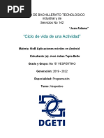 Ciclo de Vida Android Studio | PDF