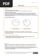 SPANISH Mini Cog PDF | PDF | Salud y bienestar | Medicina