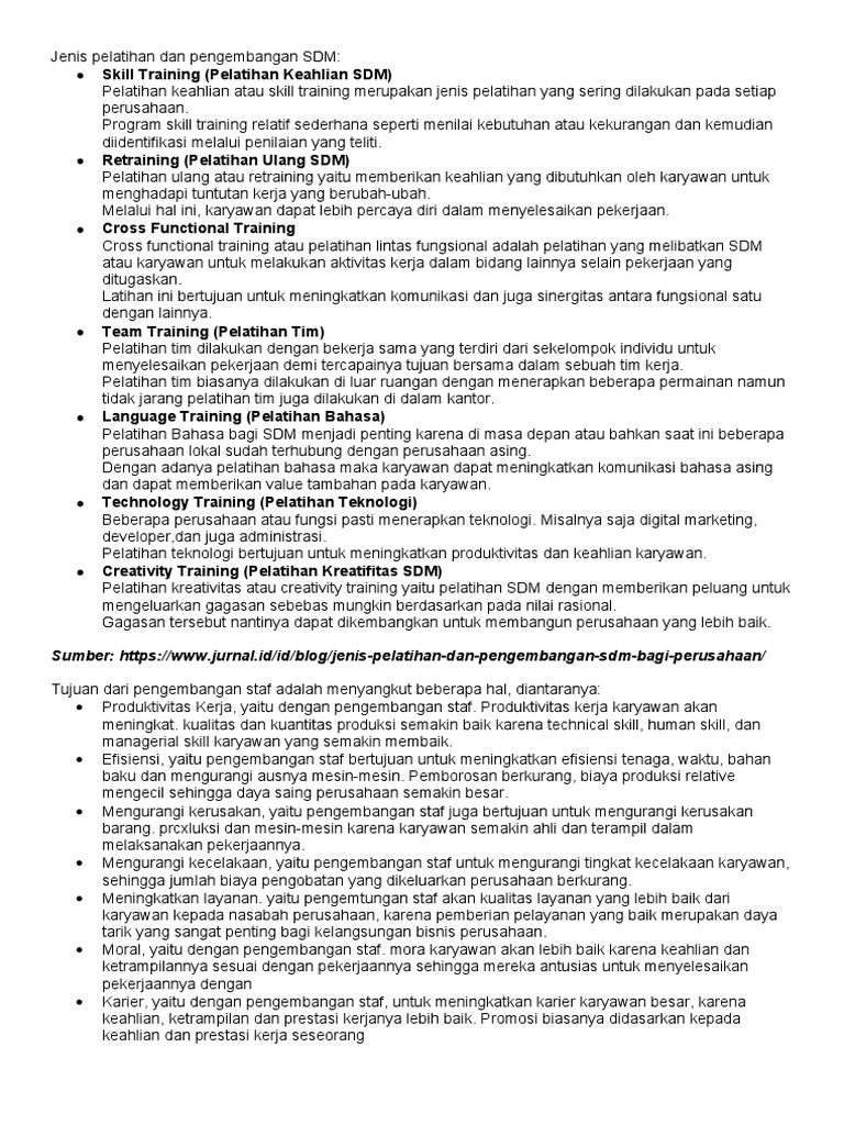 Diskusi 2 Pengembangan SDM | PDF