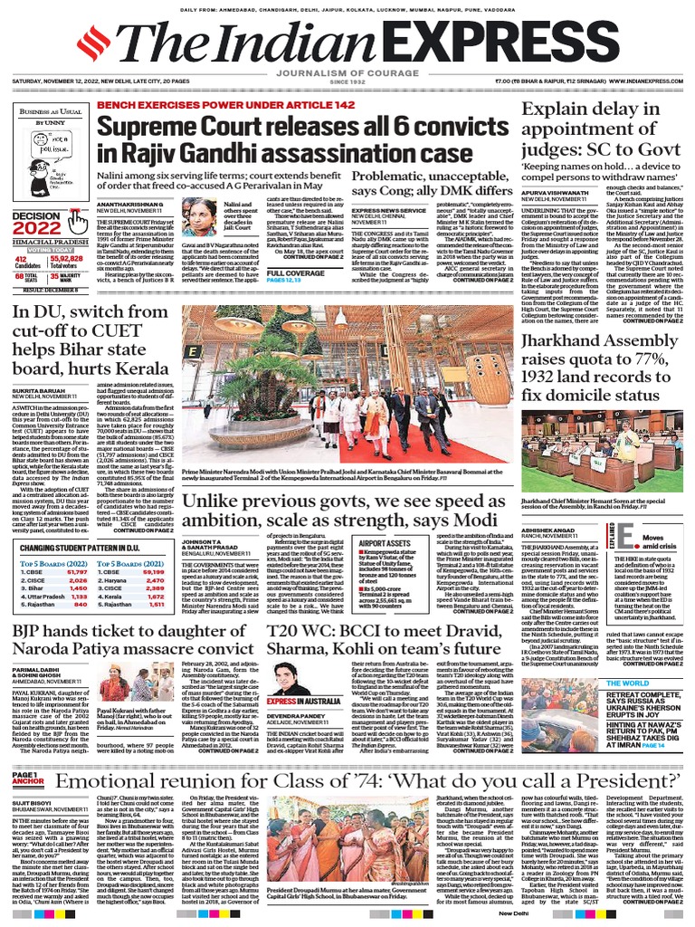 The Indian Express (12 November 2022 | PDF