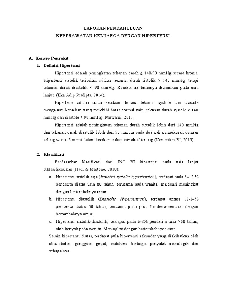 LP Keluarga Hipertensi Fix | PDF