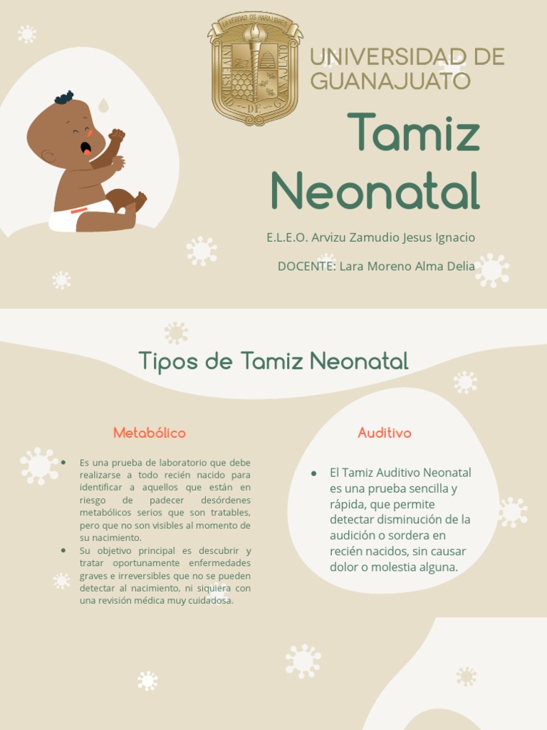 Tamiz Neonatal | PDF | Infantes | Medicina CLINICA