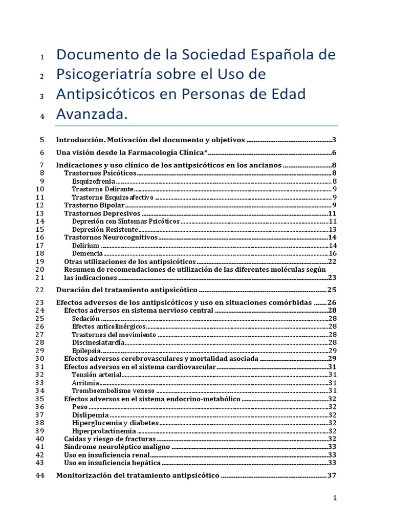 Documento SEPG Antipsicoticos | PDF | Antipsicótico | Risperidona