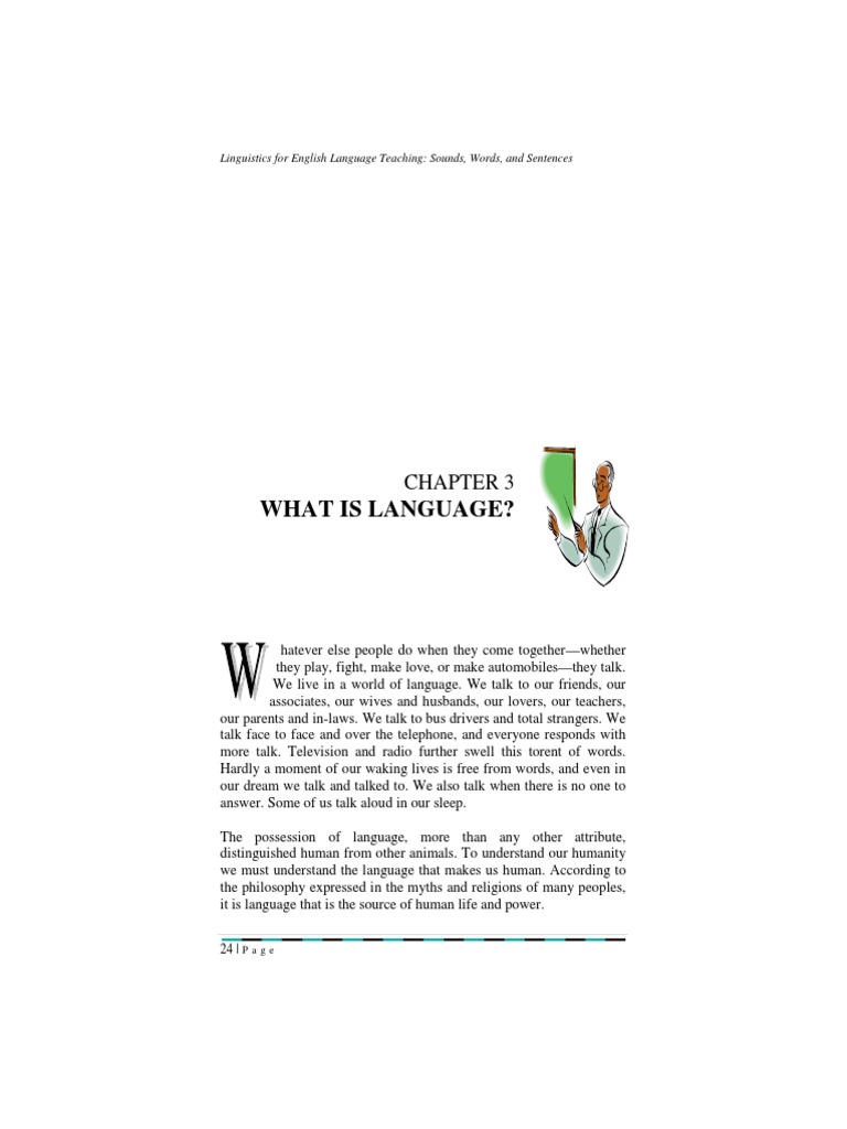 Chapter 3-What Is Language | PDF
