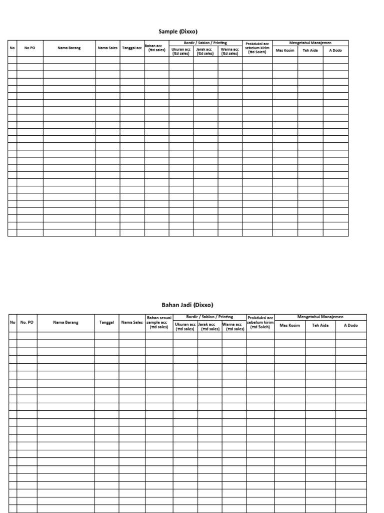 Form Acc An Kerja | PDF