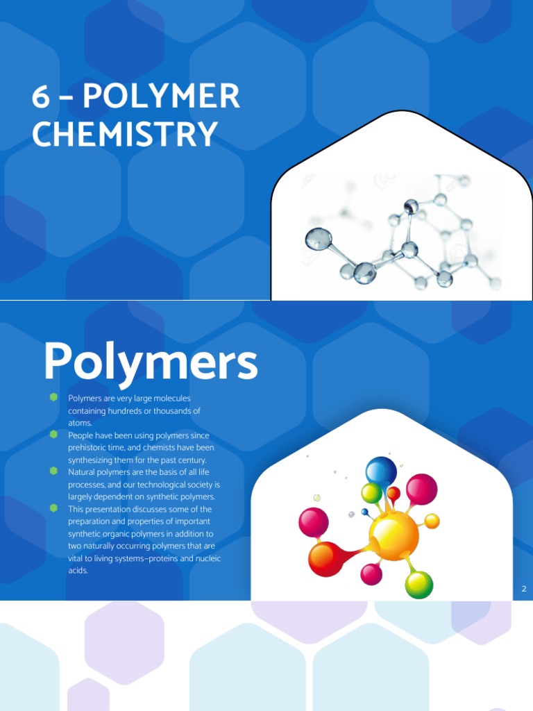 6 - Polymer Chemistry | PDF | Nucleic Acids | Polymers