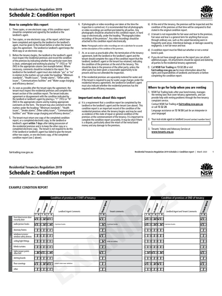 Condition Report | PDF | Landlord | Leasehold Estate