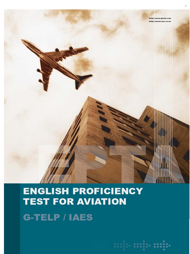 Korea EPTA - Aviation English Proficiency Test Brochure | PDF | Test ...