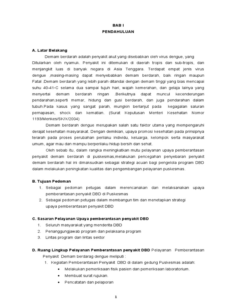 Pedoman Program DBD | PDF