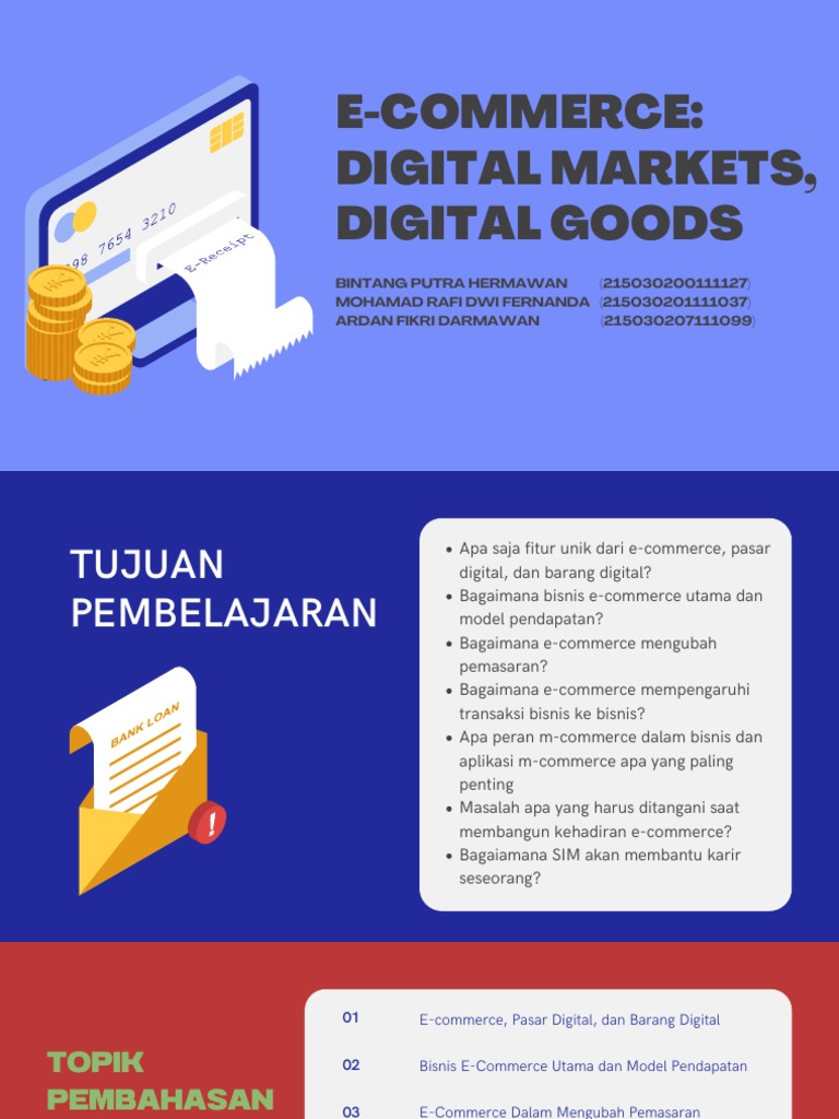 SIM Kel 10 - E-Commerce, Pasar Digital, Barang Digital | PDF | Bisnis ...