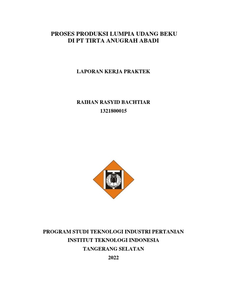 Laporan Kerja Praktek Raihan | PDF | Komputer | Teknologi & Rekayasa