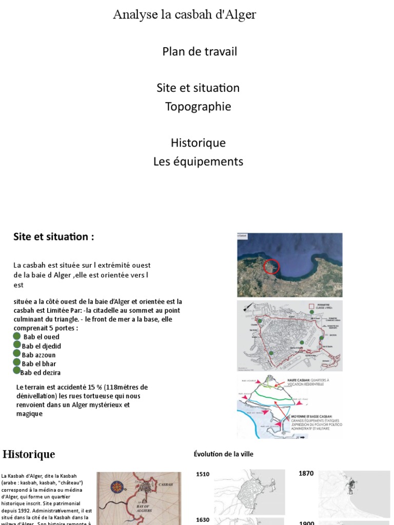 Analyse La Casbah D'alger | PDF | Alger