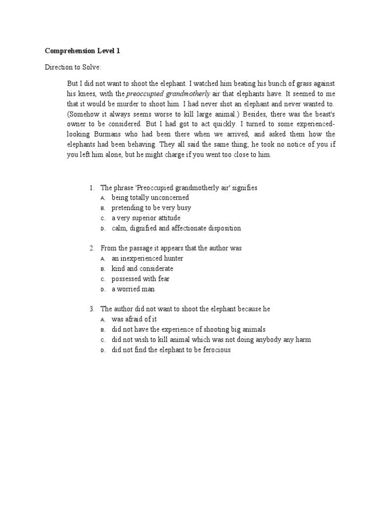 Test 2 (Reading Comprehension) | PDF