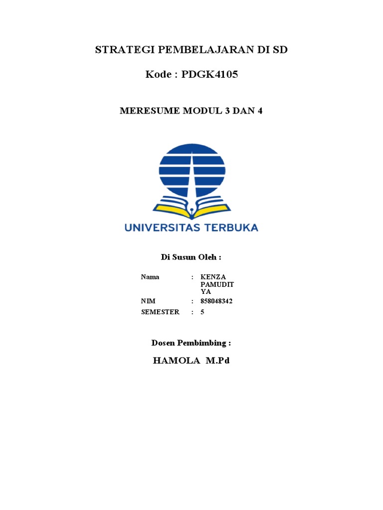 Resume Modul 3 Dan 4 PDGK4105 | PDF