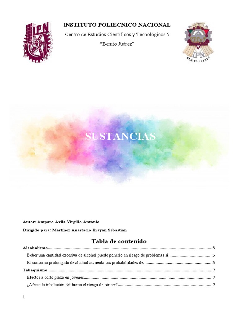 Sustancias Adictivas Pdf