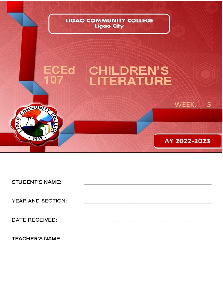 ECEd 107 Childrens Literature Week 5 5 | PDF