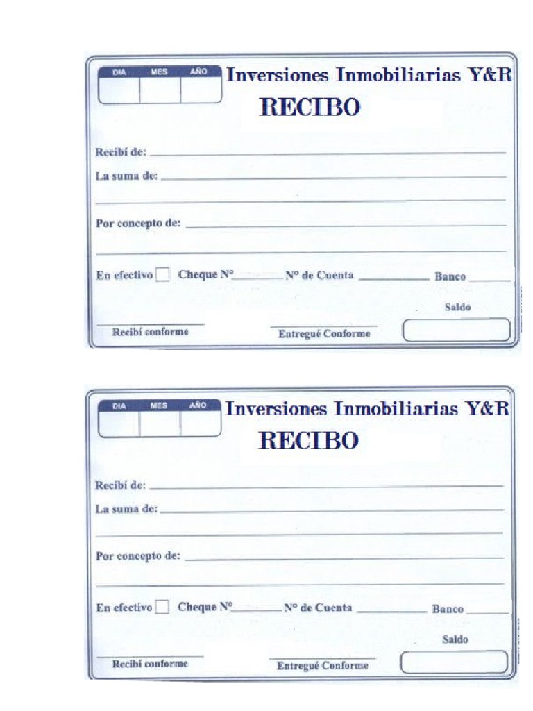 RECIBO ARRENDAMIENTO | PDF