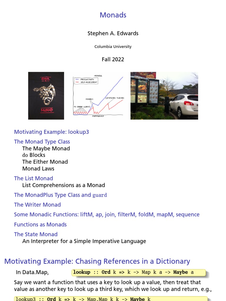 Monads | PDF | Teaching Methods & Materials