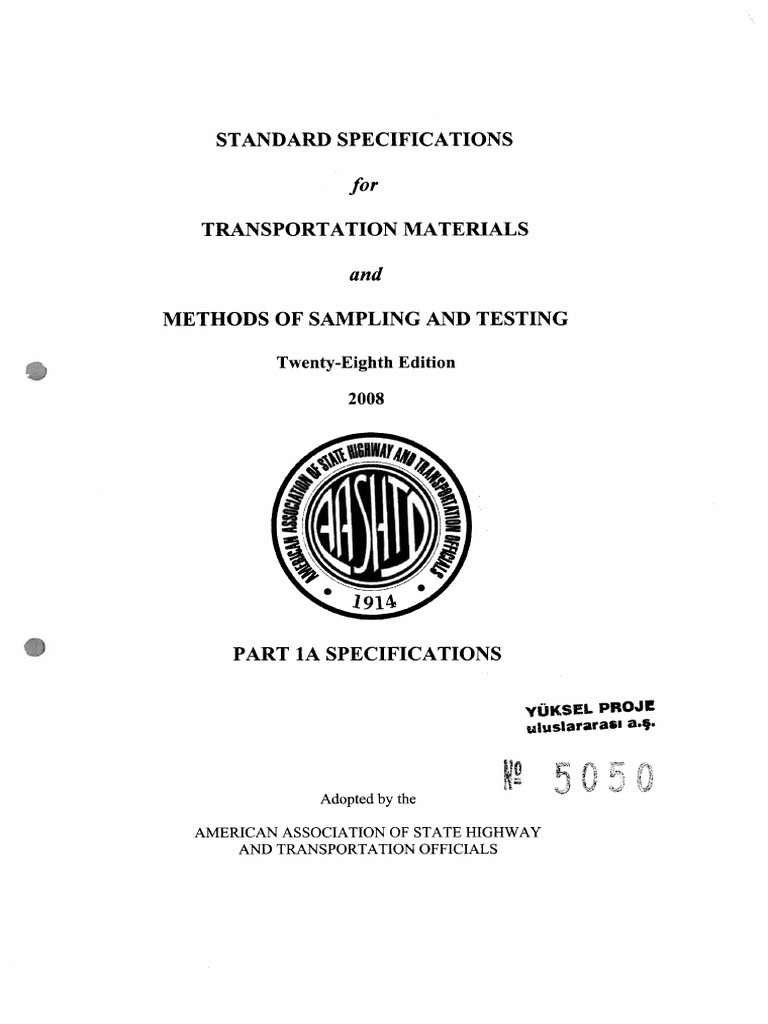 Aashto Part 1a | PDF