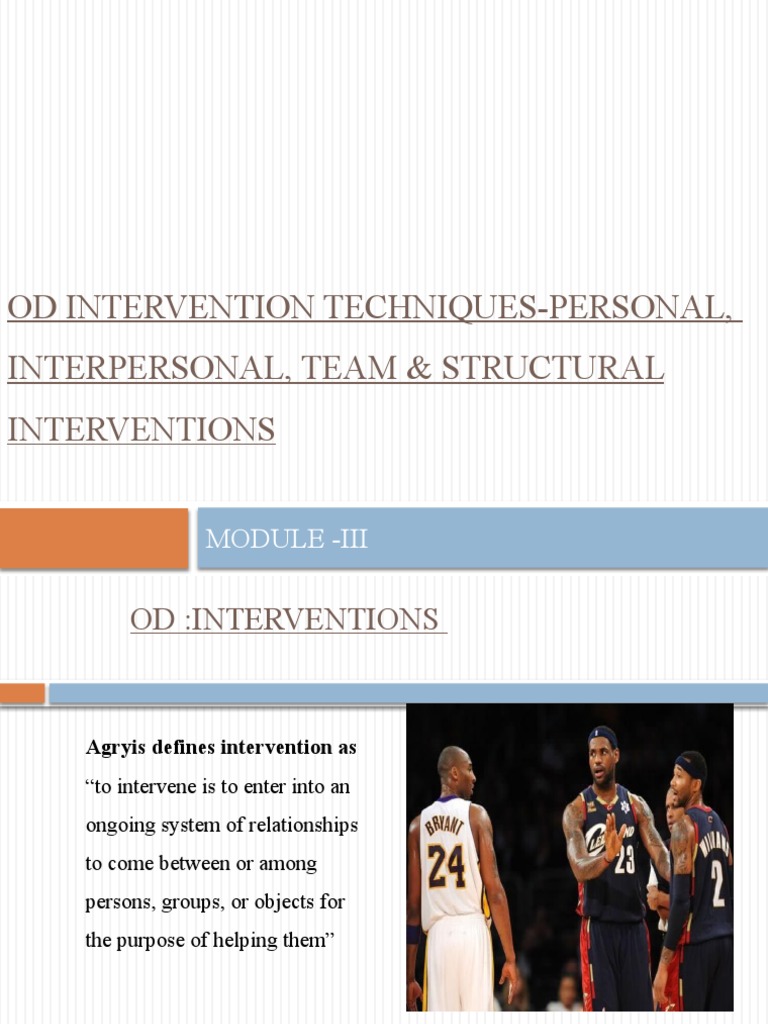 OD Interventions | PDF | Performance Appraisal | Interpersonal Communication