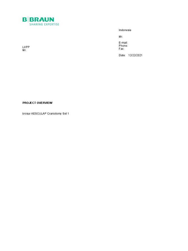 Brosur AESCULAP Craniotomy Set 1 | PDF | Tools