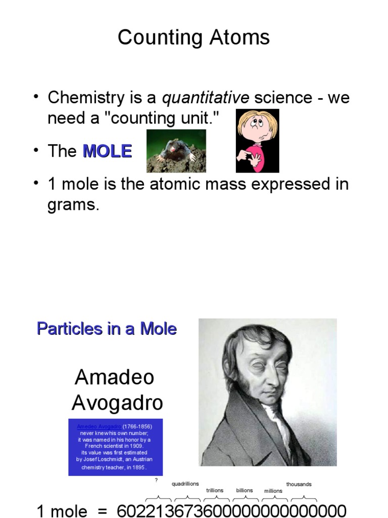 The Mole Concept | PDF | Mole (Unit) | Physical Chemistry