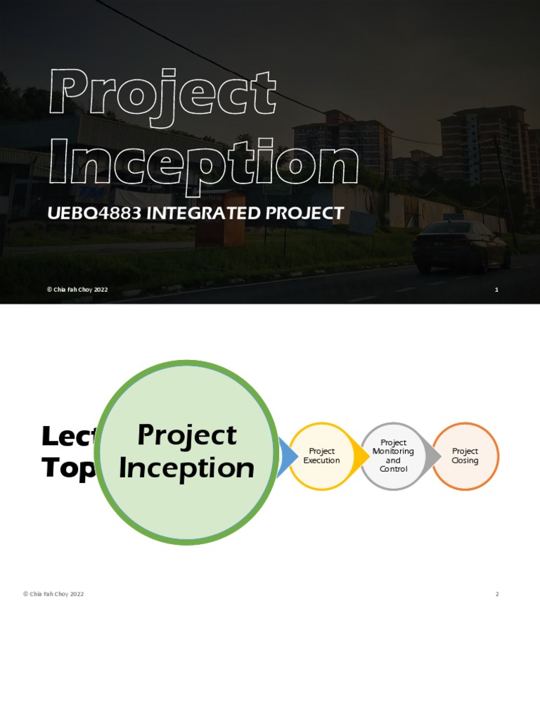 01 Project Inception | PDF | Real Estate Appraisal | Mixed Use Development