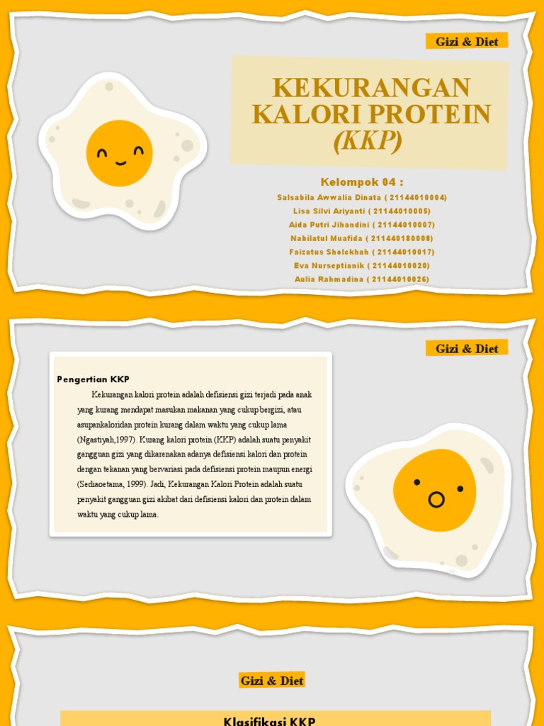 Kekurangan Kalori Protein: Gizi & Diet | PDF
