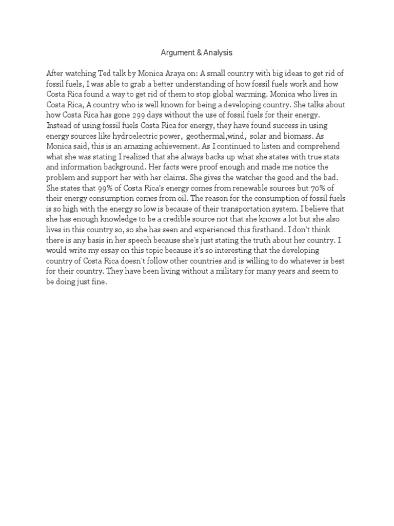 Argument & Analysis | PDF | Politics