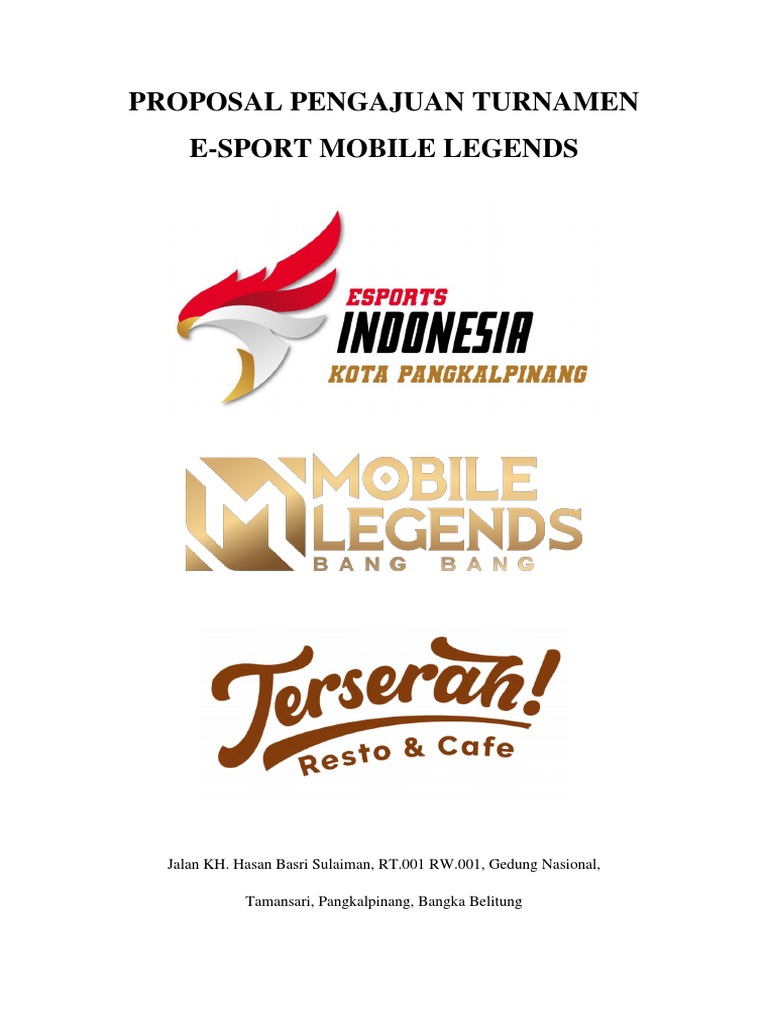 Proposal Esport - Mobile Legends - Bank Bri Bangka - Terserah - Rev | PDF | Bisnis | Olahraga ...