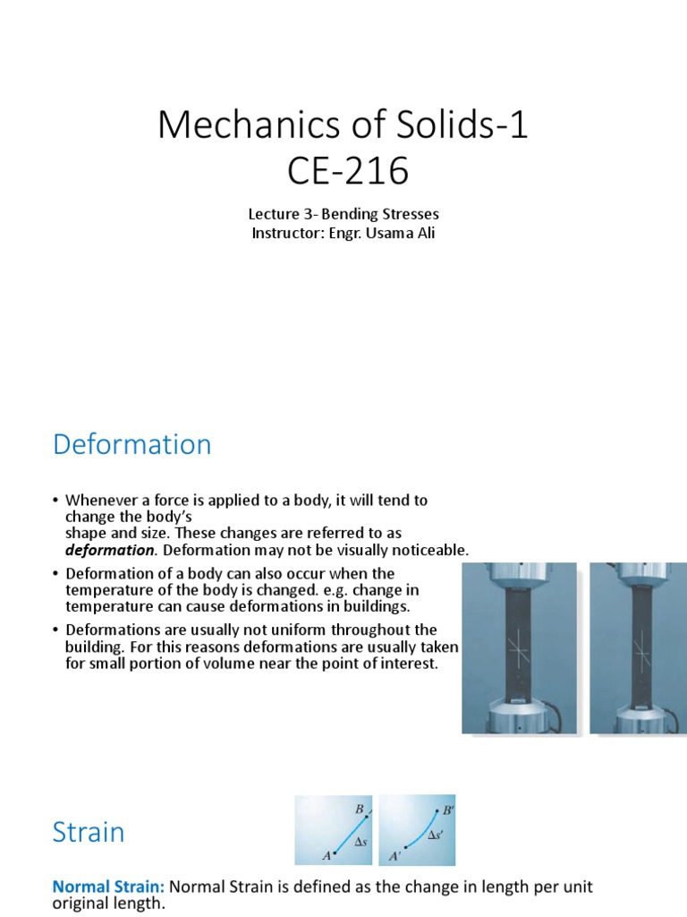 MOS Lecture 2 | PDF | Deformation (Engineering) | Yield (Engineering)