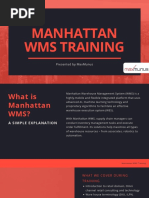 Manhattan WMS Training | PDF | Warehouse | Inventory