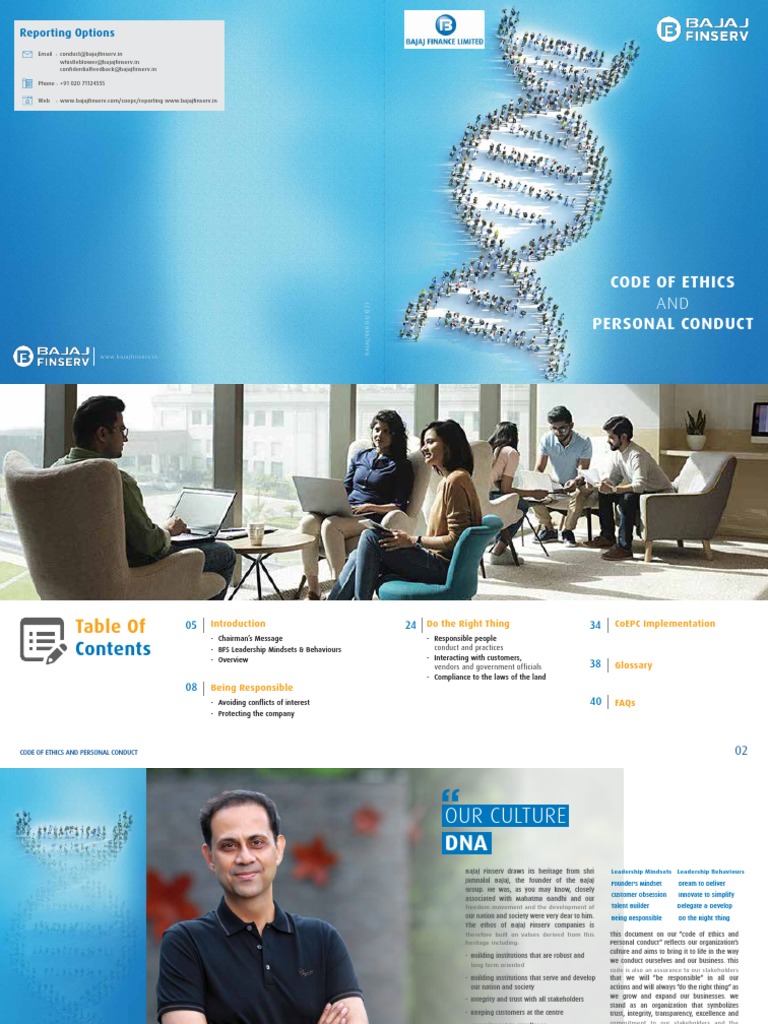 Code of Ethics and Personal Conduct v1pdf | PDF