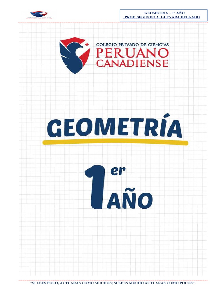 MODULO DE 1° AÑO (GEOM. - SEGMENTOS) Modulo #01 I Bimestre | PDF