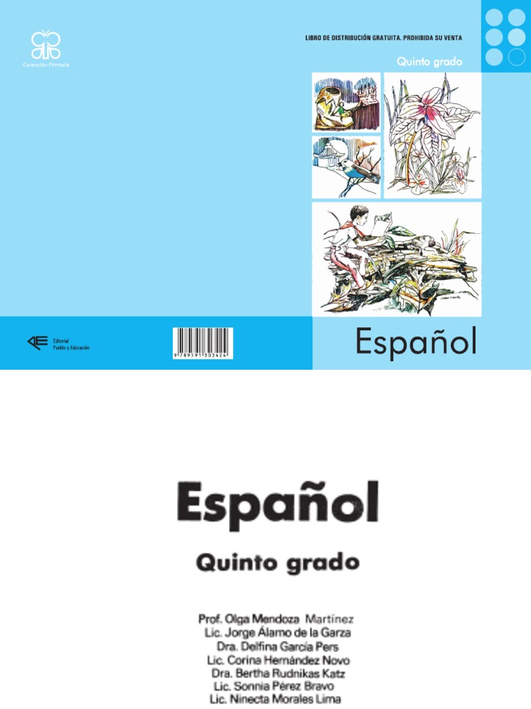 Español 5to Grado | PDF