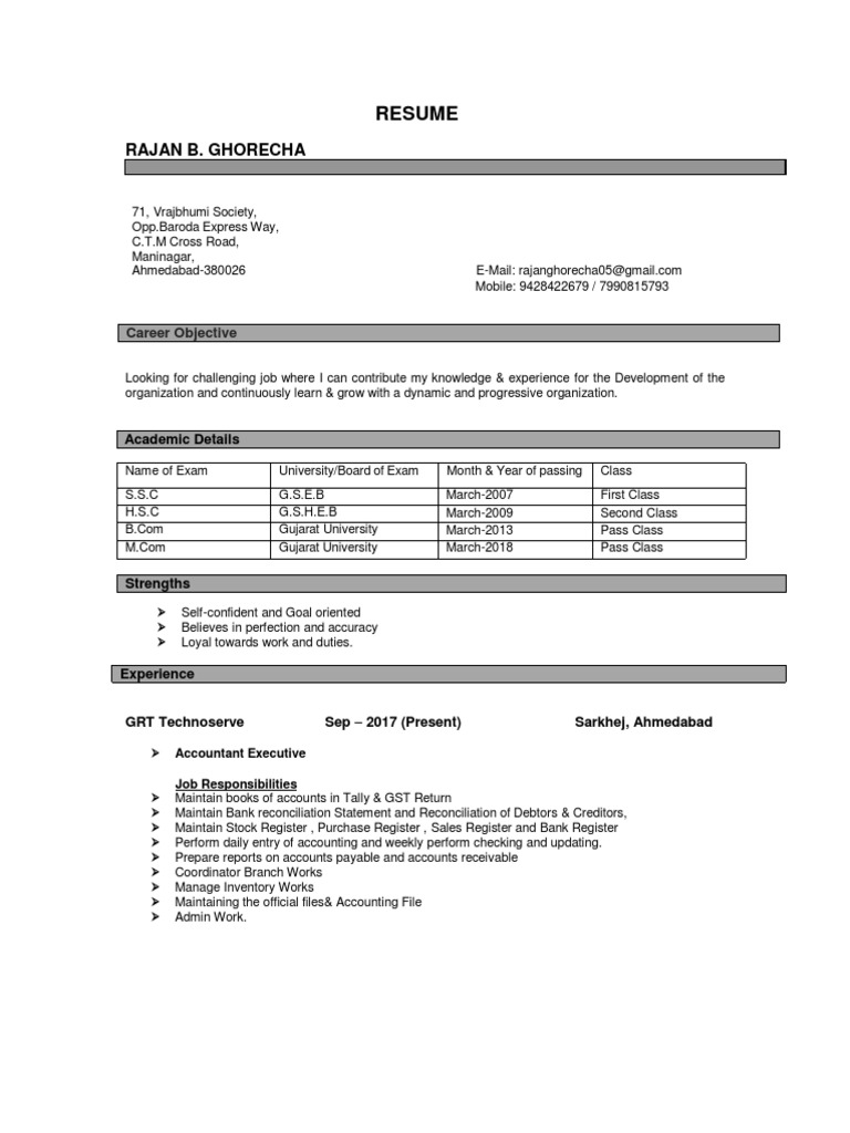 Rajan CV | PDF