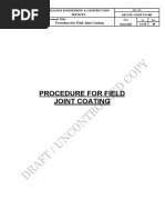 Field Joint Coating Procedure Guide | PDF | Pipe (Fluid Conveyance) | Epoxy