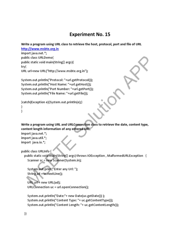 MSBTE Solution App-4 | PDF