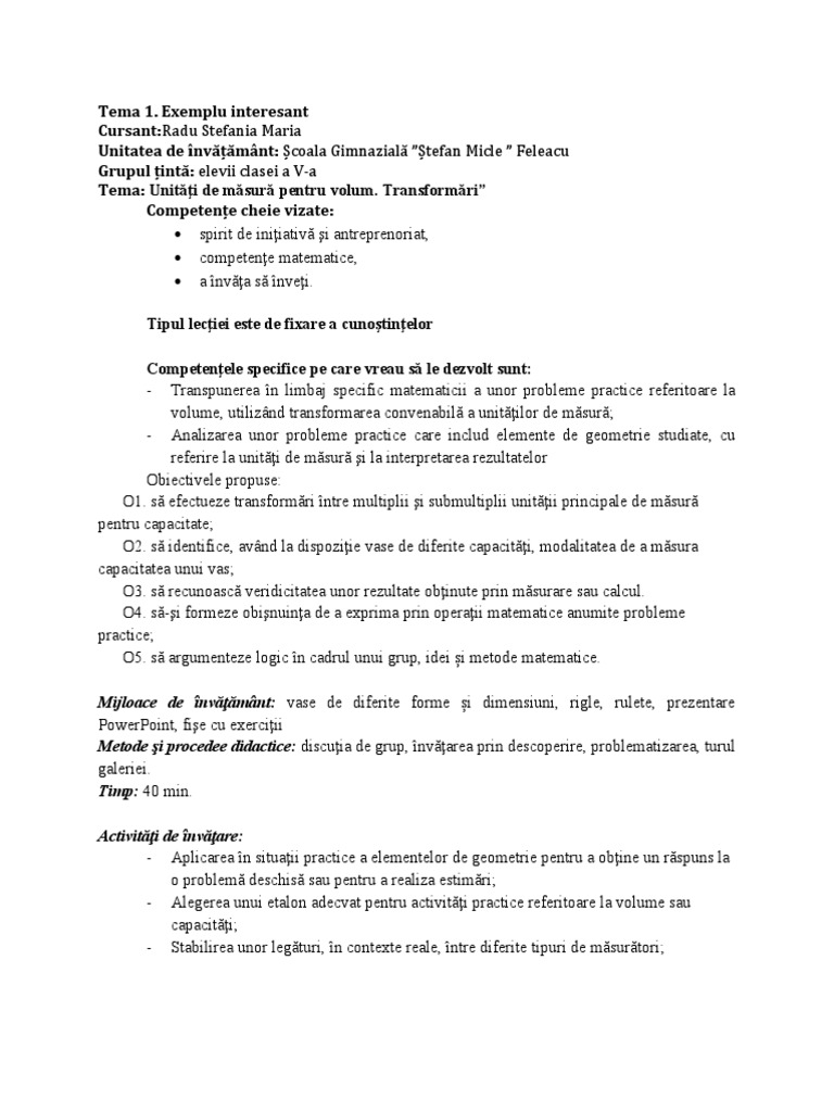 Tema 1 - Radu Stefania Maria | PDF