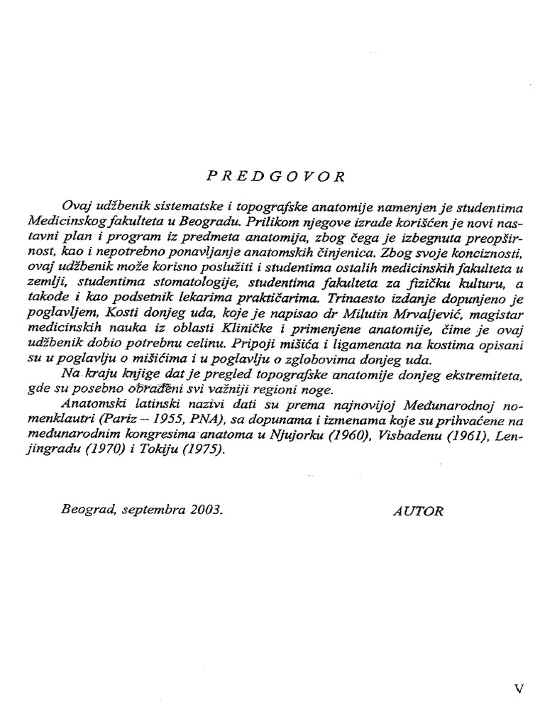 Noga Prva Parcijala | PDF