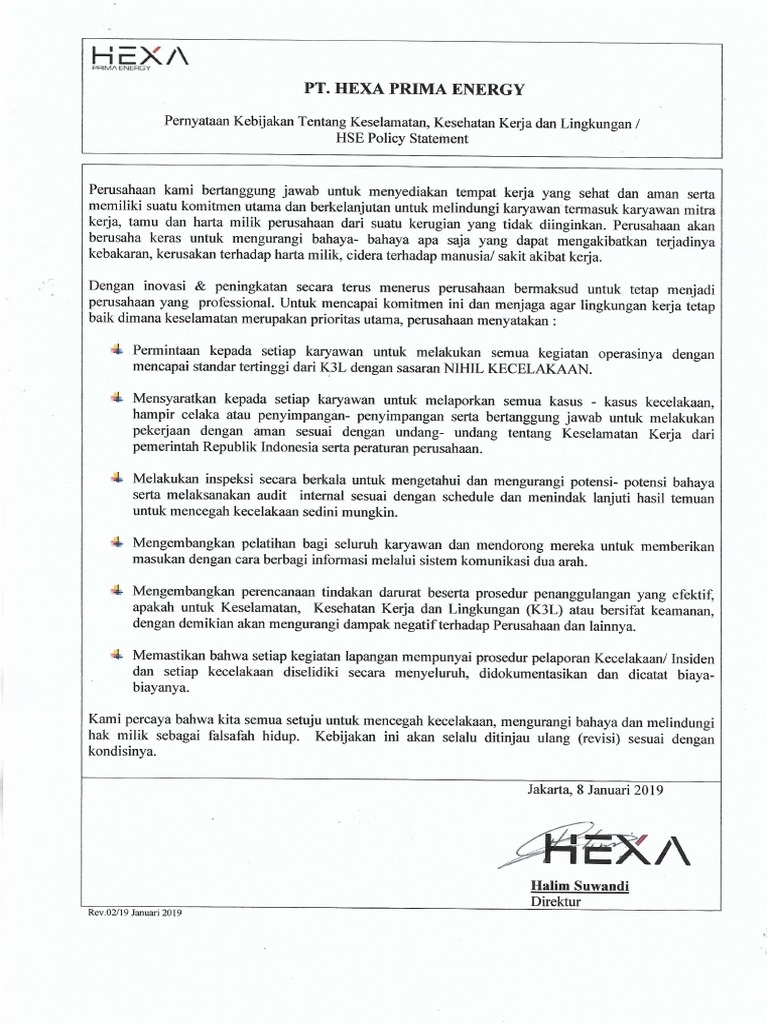 Hse Policy | PDF