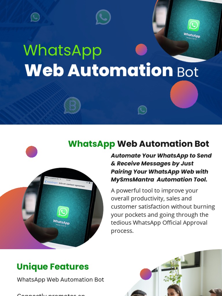 Whatsapp Web Automation Bot - Whatsapp Automation Services | PDF ... Whatsapp Web Automation Bot - Whatsapp Automation Services | PDF ...