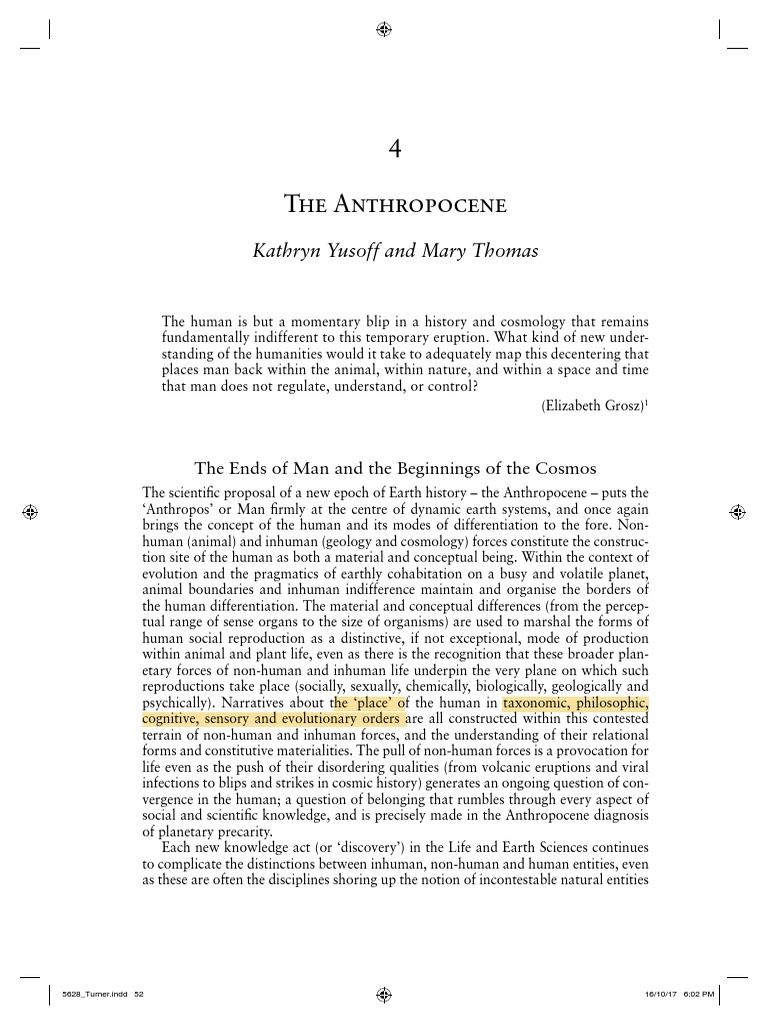 The Anthropocene | PDF | Anthropocene | Nature