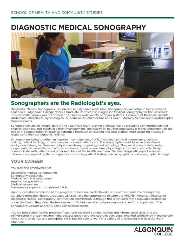 Diagnostic Medial Sonography | PDF