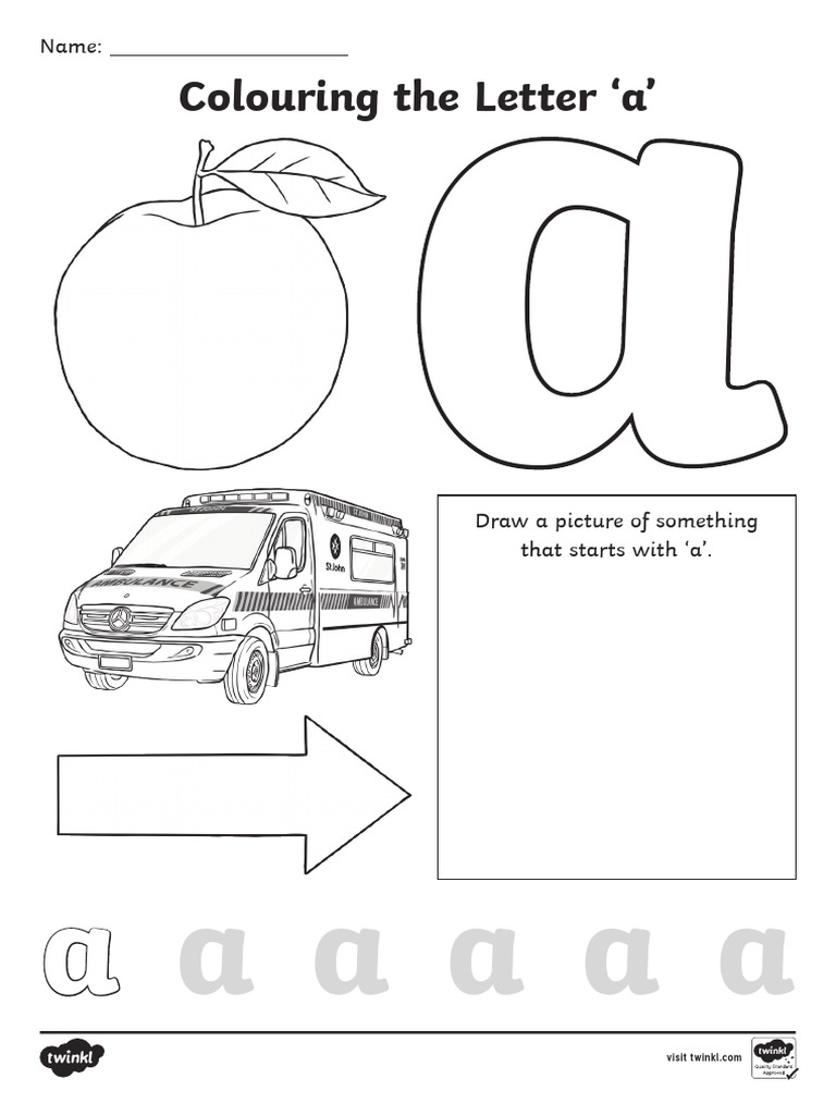 Colour and Draw Alphabet Activity Sheets | PDF