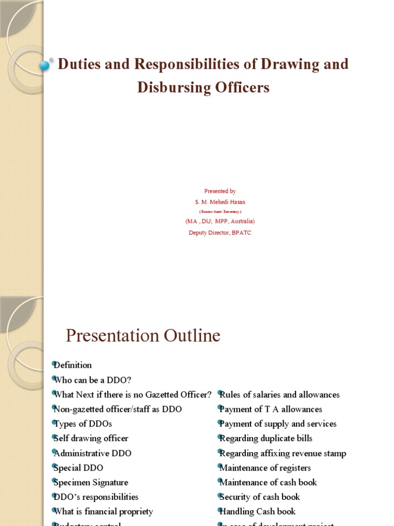 9.03-DDO Functions | PDF | Cheque | Payments