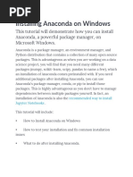 Anaconda Installation Guide | PDF | Command Line Interface | Software