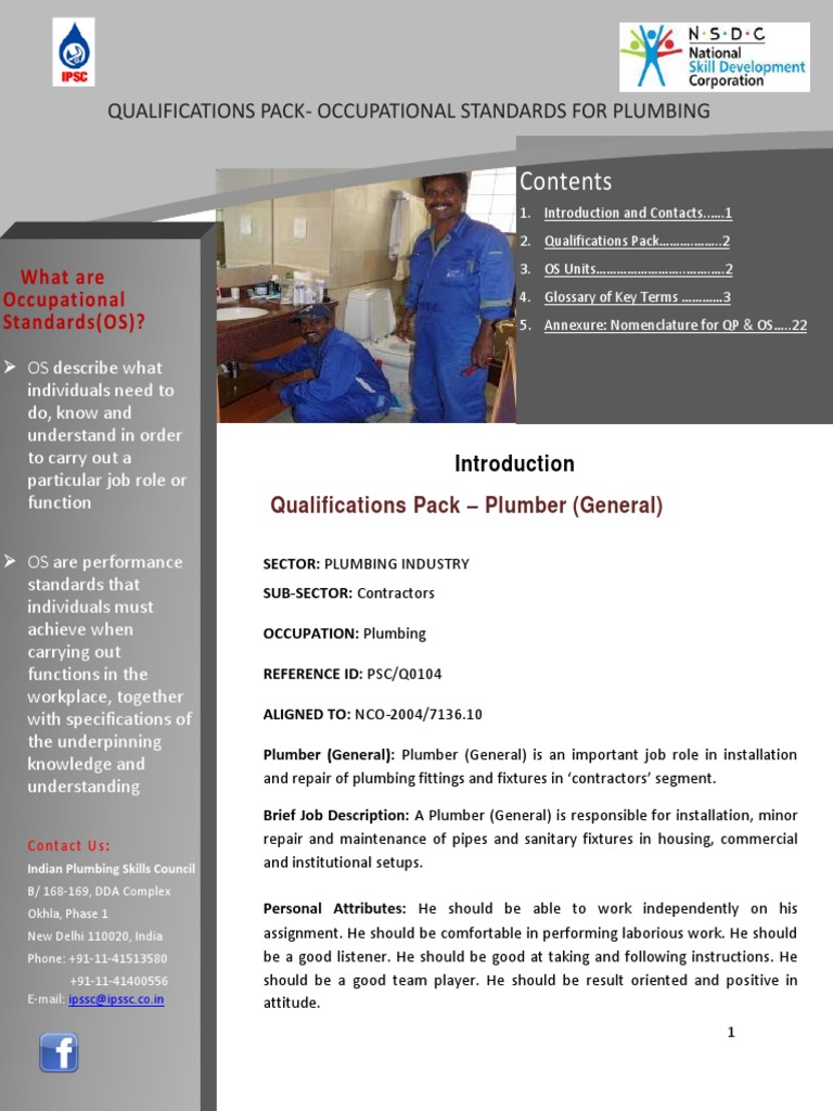 Plumbing Qualifications Pack Overview | PDF | Plumbing | Pipe (Fluid ...